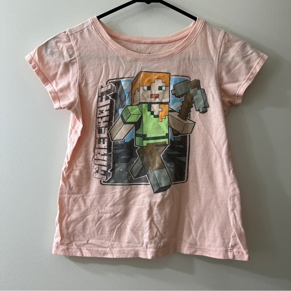 Minecraft | Shirts & Tops | Minecraft Mojang Vintage Light Pink Tshirt ...